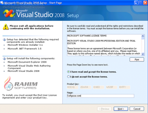 Visual Studio 2008 Download Free - Rahim Soft