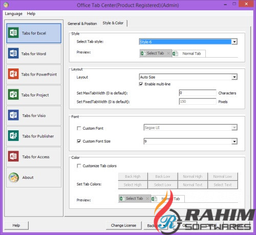 Office Tab Enterprise 13 Free Download - Rahim soft