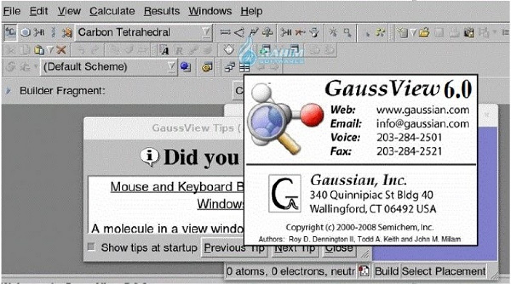 GaussView 6.0 Free Download - Rahim Soft